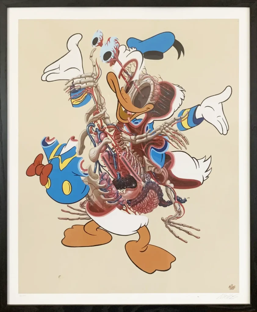Dissection of Donald Duck - StreetArte